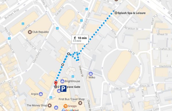 Parking | Splash Spa Leicester